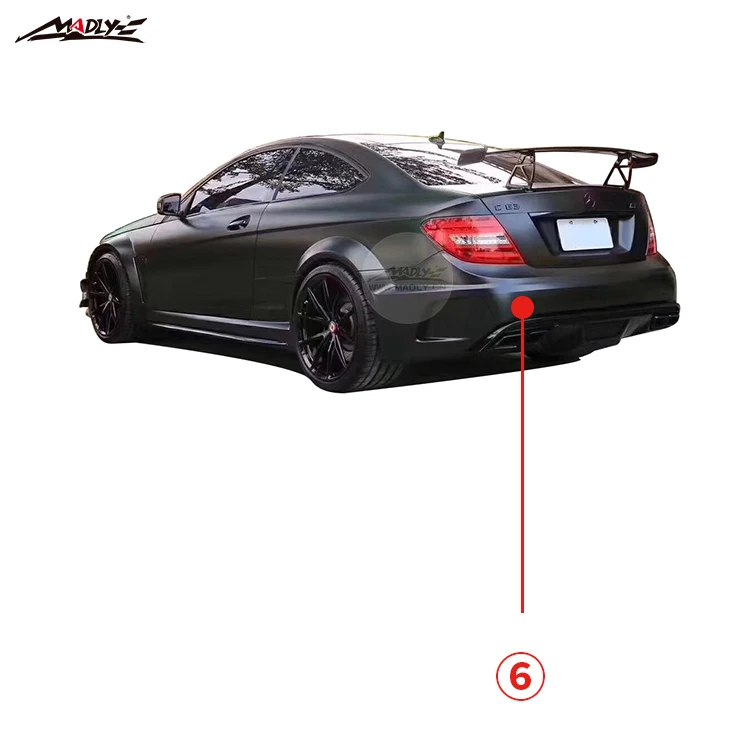 2010-2013 C Class W204 Body Kits For Mercedes Benz W204 Coupe 2-door ...