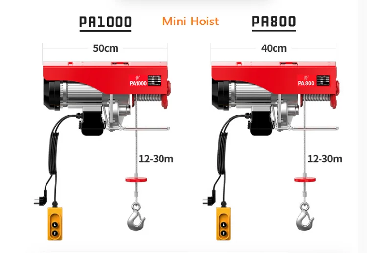 Guincho De 200 Kg a 500kg - Electric Mini Type Hoist