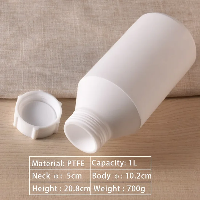 Thickened PTFE Plastic Laboratory Reagent Bottle - Strong Acid & Alkali ...