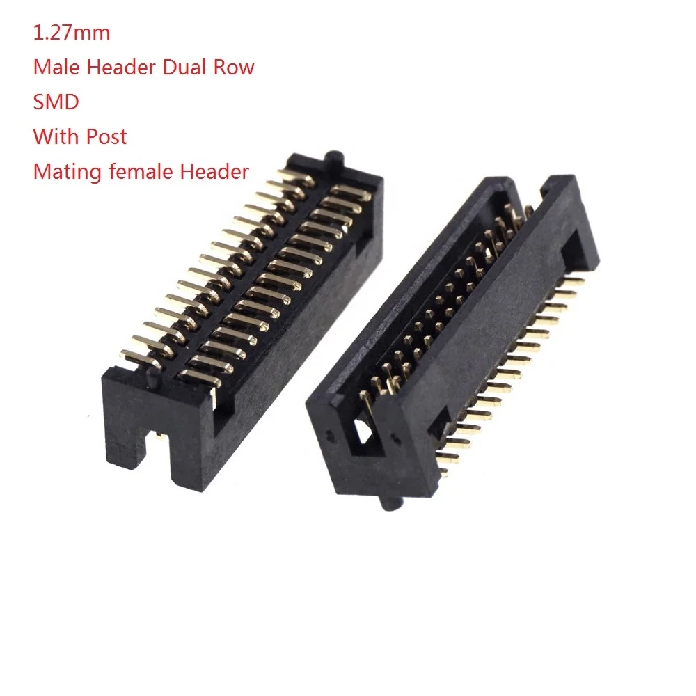 .050" 1.27mm 2x15 Pin 30 Pins Board To Board Connector Pcb Male Header ...