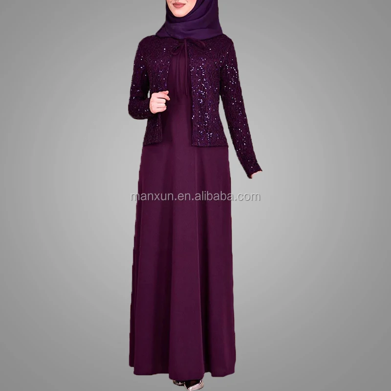 Womens Muslim Sleeve Long Maxi Dress Modest Dress Muslim Turkey Muslim ...