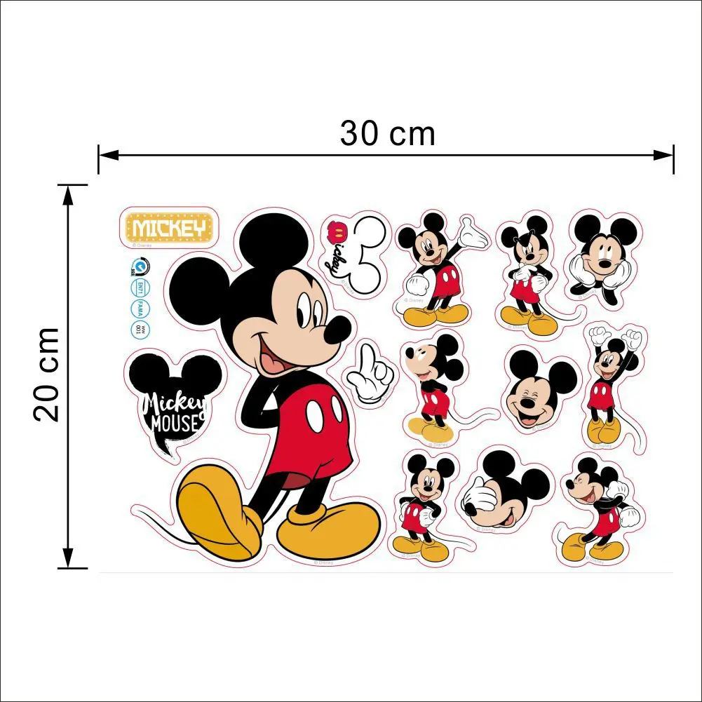 Pegatinas De Pared De Mickey Y Minnie Mouse En 3d,Papel Tapiz ...