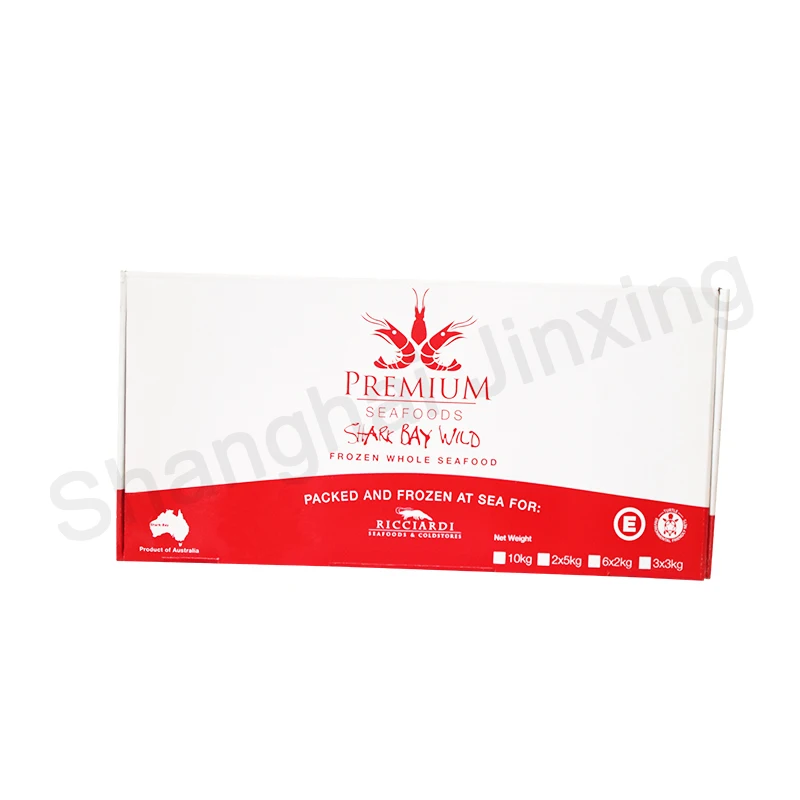 Spot Prawns Frozen Meat Seafood waxed Coated Farm Fresh 50*40*30 Custom ...