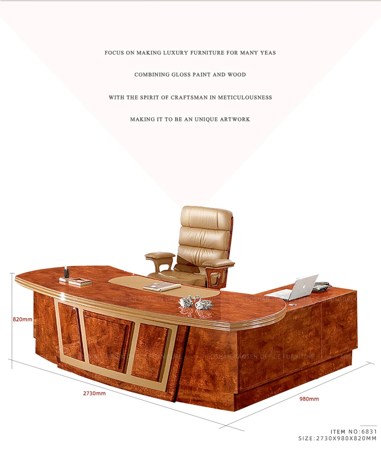 Executive Desk Administrative Office Desks In Mdf Wooden Office ...