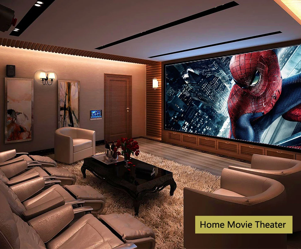 180 Degree Curved Projection Screen - 133inch 16:9 Format