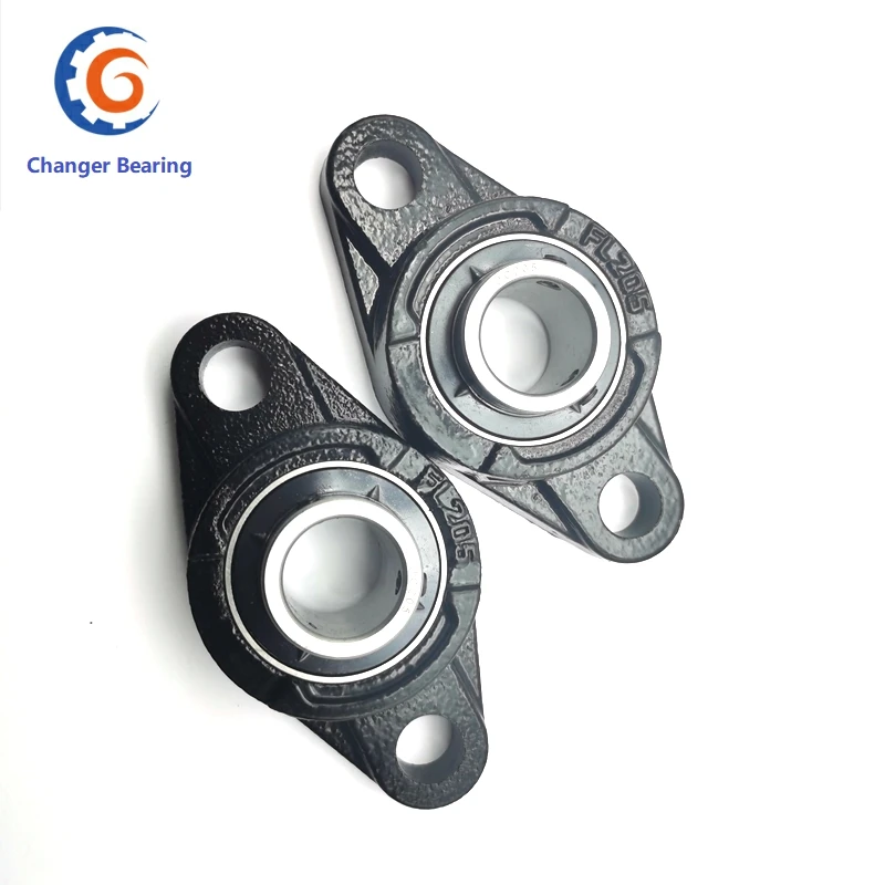Black Ucfl Ucp Series Flange Bearing Ucfl205 Ucfl205-16 Ucfl206-20 Ucfl207-20 Ucfl210 Cast Iron ...