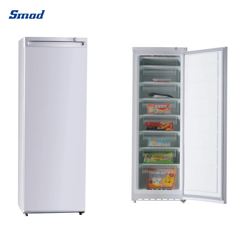 216L 8 Drawers Single Door Vertical Deep Upright Freezer