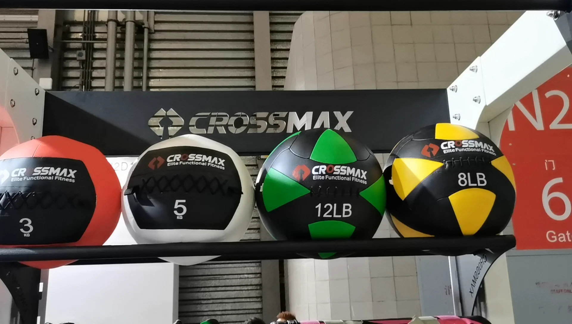 Crossmax Gym Professional Black Wall Medicine Ball Durable Wall Ball ...