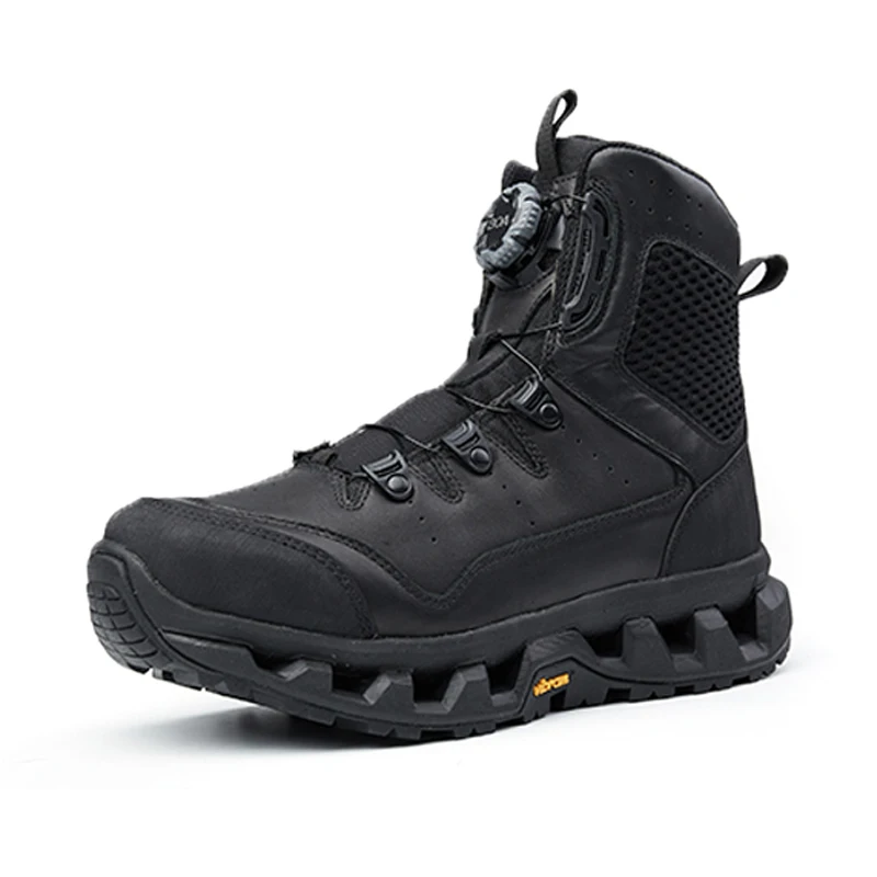 Hanagal Combat Tactical Amphibious Tactical Black Fasten Lacing Boot ...
