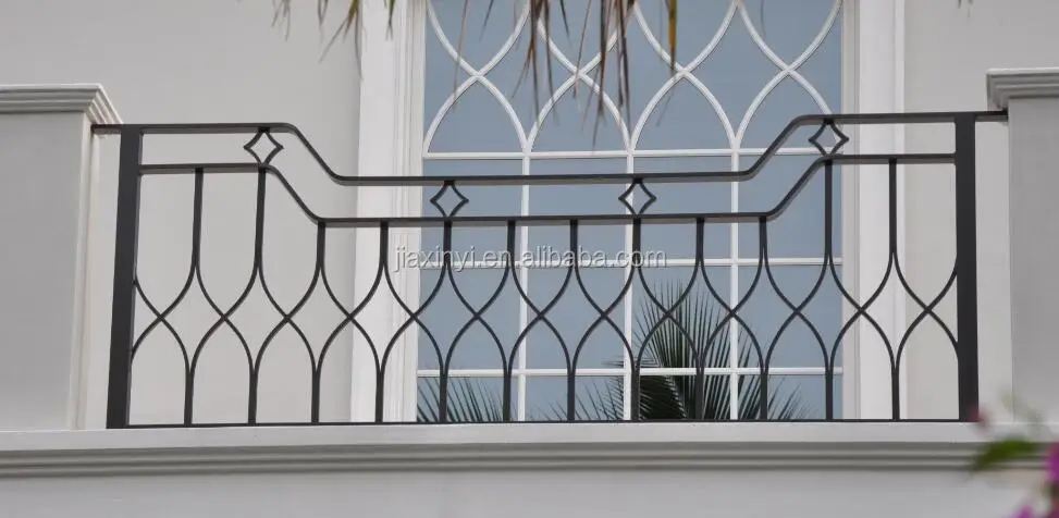 Custom Exterior Wrought Iron Balcony Railings Designs