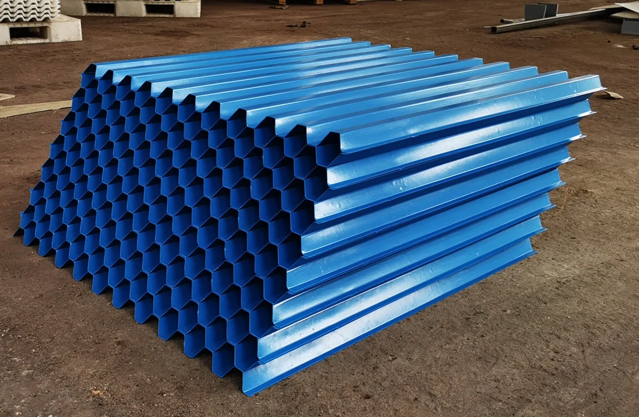 Blue Lamella Tube Settler Pvc Inclined Pipe Packing For Clarifier Tank ...