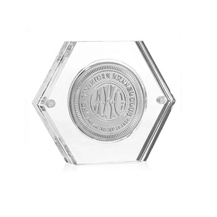 Acrylic Coin Display Case - Customizable Plexiglass Frame