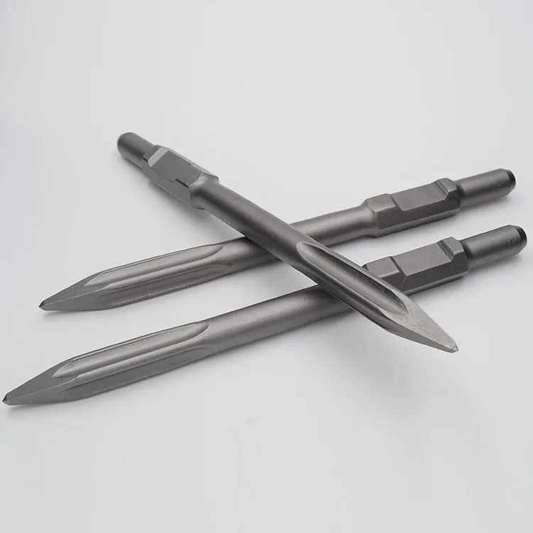 Air Hammer Chisel Bits - Durable Steel Demolition Tools