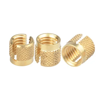 Threaded Slotted Expansion Insert Nut For Plastic Brass - Buy Threaded ...