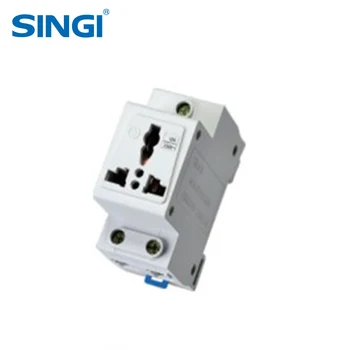 Din Rail Mounted Modular Switch Socket 10/16amp - Buy Modular Socket ...