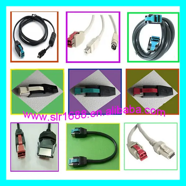 Shielded 24v Powered Usb Cable For Scanner Thermal Printer/pos Terminal ...