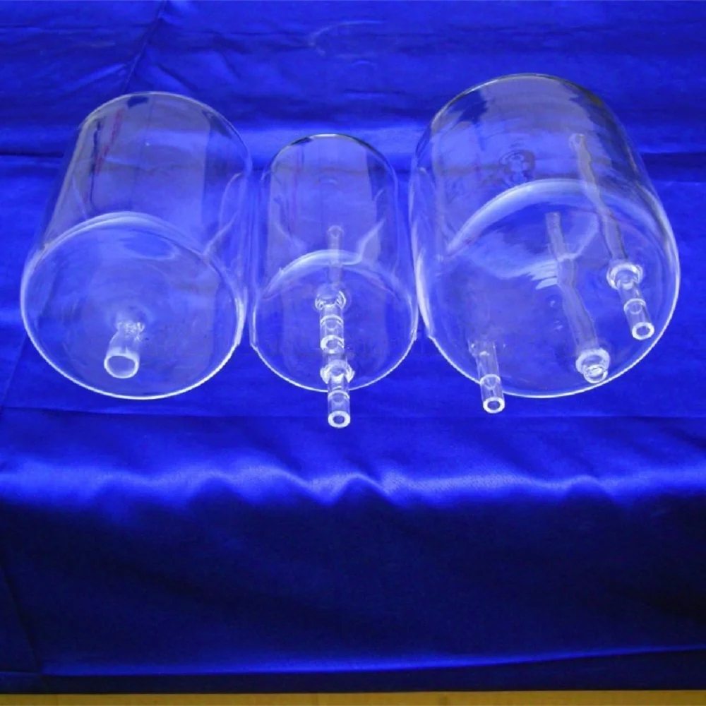 Chemical Reaction Bottles/quartz Liquid Bottle Tube Bubbler For Pocl3 ...