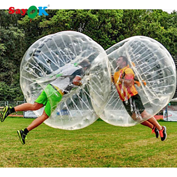 Azul LuukUP Bumper Ball Bubble Ball Bola de Burbuja Inflable de Cuerpo ...