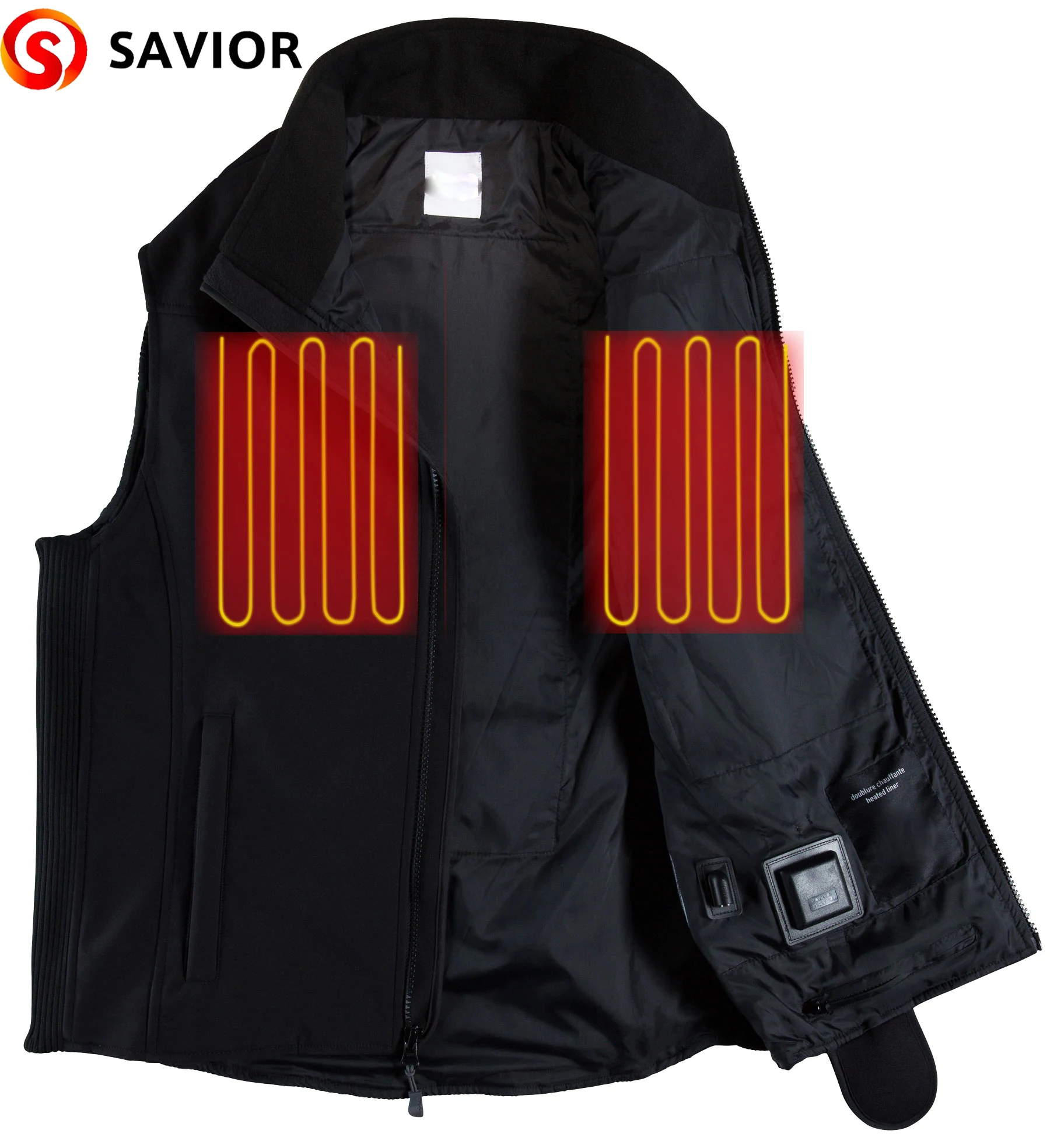 Mens Winter Electrical Battery Powered Outdoor Heated Vest Clothing For ...