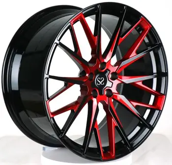 17" 18 19 Inch 5x114.3 Red And Black Two Colors Alloy Car Sport Wheel ...