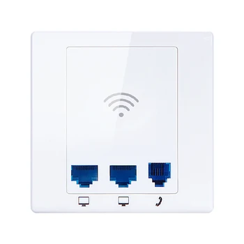 Wall Wifi Ap Wireless In-wall Access Point 300mbps With 2 Lan Ethernet ...