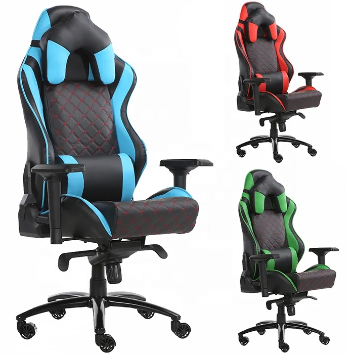 High Back Blue Leather Ultimate Best Gaming Seat Chair Alibaba Best ...