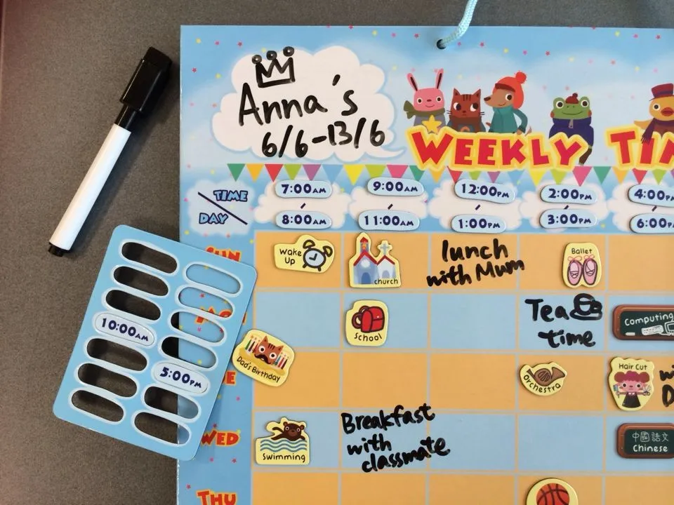 Oem And Odm High Quality Multi-color Educational Magnetic Board Time ...