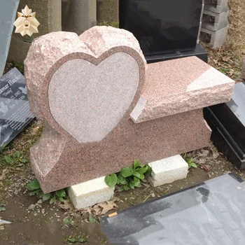 Wholesale Granite Heart Shape Pink Tombstone Ntgt-383a - Buy Pink ...