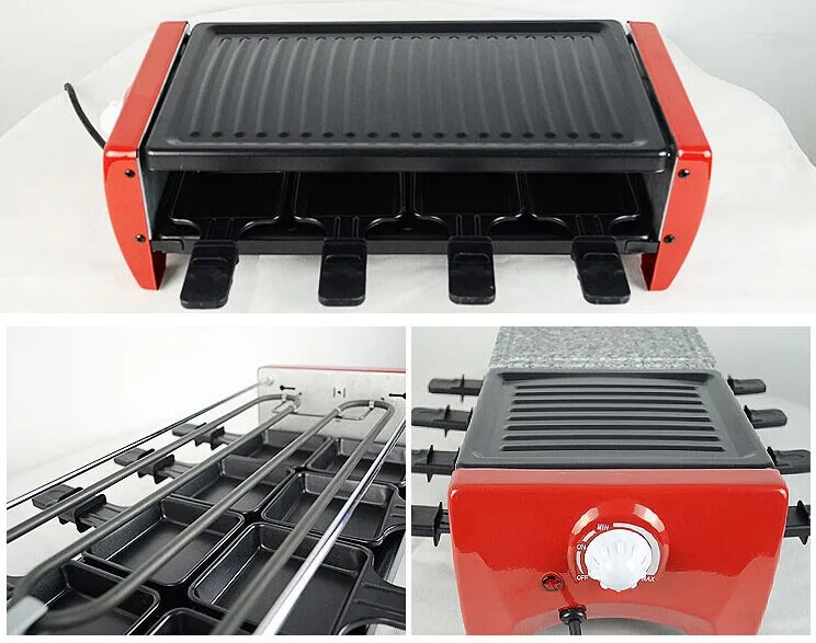 Raclette Grill Bbq Electric Grill - Buy 4-person Raclette Grill,6 ...
