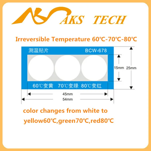 Temperature Indicator Shipping Irreversible Thermo Sticker Label - Buy ...