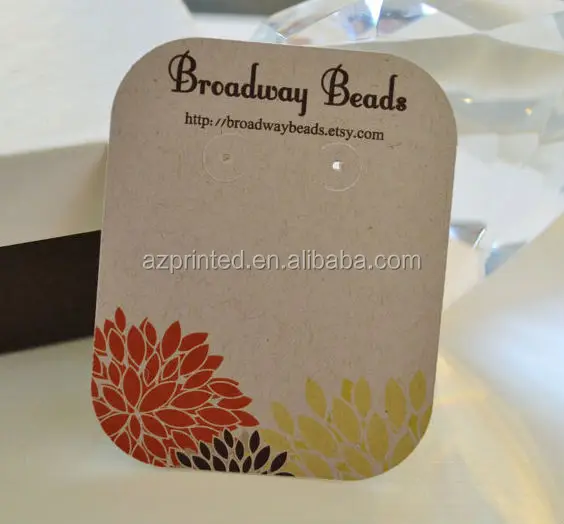 New Design Custom Earring Cards With Logo,High Quality Customized ...