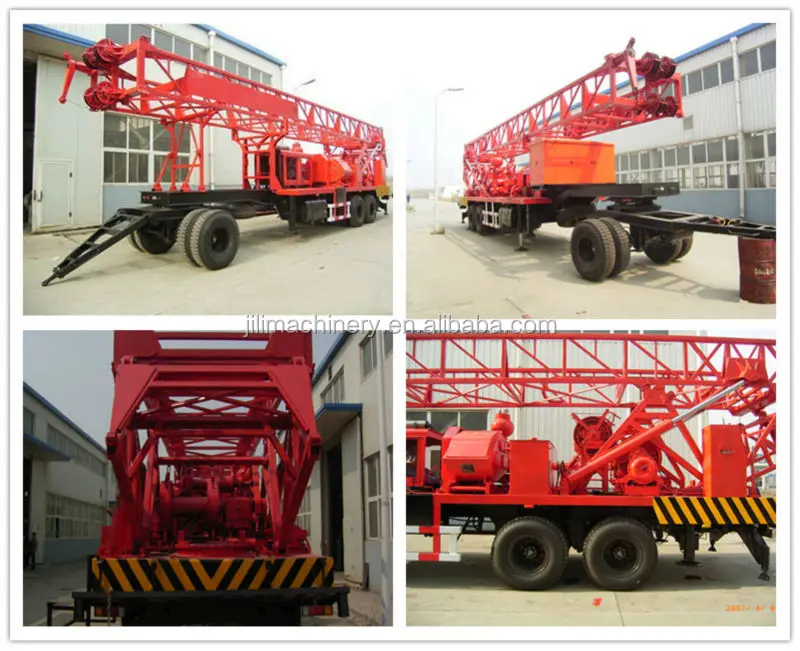 300m Crawler Mounted Air Compressor Boring Drilling Machine For Water ...