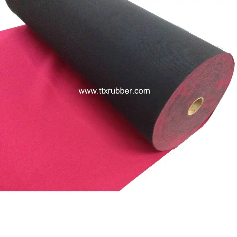 Red Color 27"x180' Long Non Slip Neoprene Rubber Floor Runner Moving ...