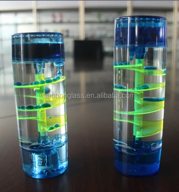 Plastic Liquid Oil Hourglass with LED Light - Online Timer