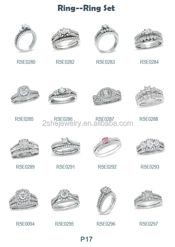 Gorgeous 925 Sterling Silver Ring Set - Buy Silver Ring Set,925 ...