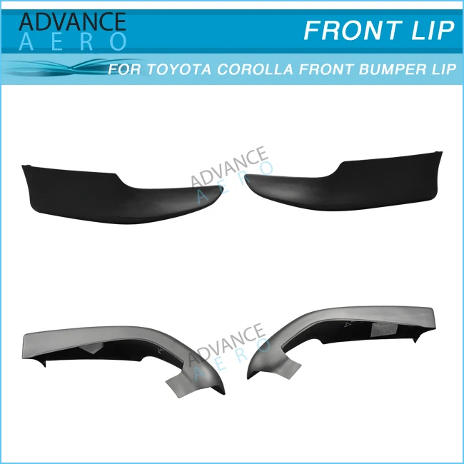 For 2011 Up Toyota Corolla Oe Style Polypropylene Front Bumper Lip ...