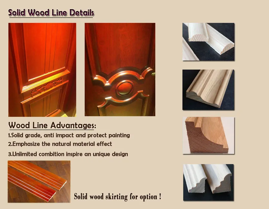 Elegant Style Ce Interior Curved Groove Wooden Door - Buy Curved Groove ...