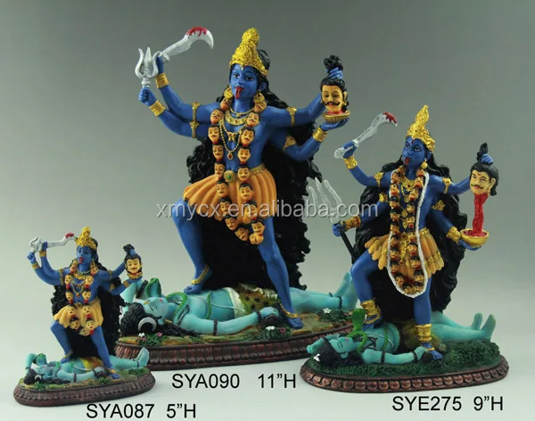 Top Sale Resin Kali Statues – 9" Figurines for Pooja | Hindu Goddess ...
