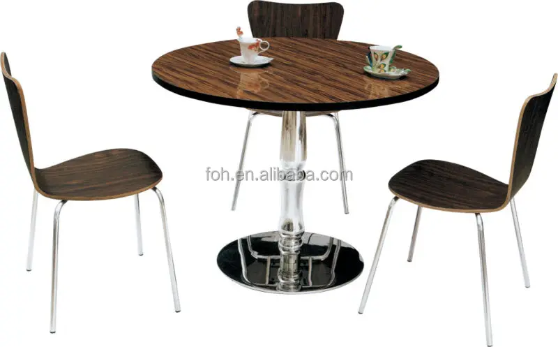 Antique Round Coffee Shop Table And Chairs (fohrt-54) - Buy Cafe Shop ...