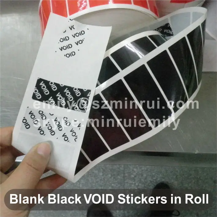 Custom Transparent Void Vinyl Stickers With Customized Logo And ...