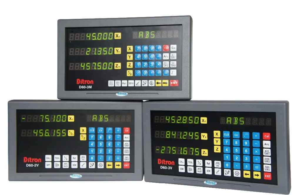 Ditron Metal Shell D60 Series Dro 3 Axis Digital Readout With Color ...