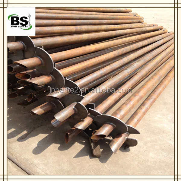Solid Foundation Square Shaft Helical Piers - Buy Helical Piers,Helical ...