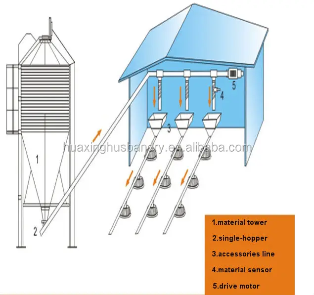 Farming House Design Poultry Bird Meat Chicken Broiler Flooring Or ...