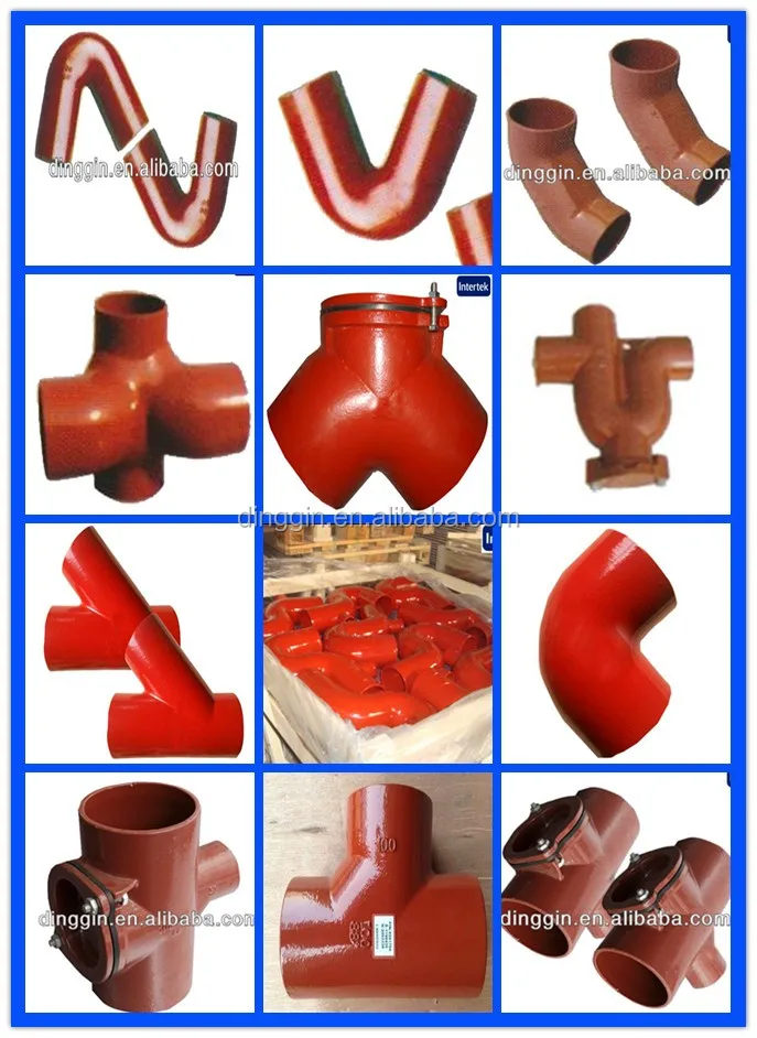 Sml Epoxy Coated Cast Iron Pipe And Fittings - Buy Cast Iron Pipes,Sml ...