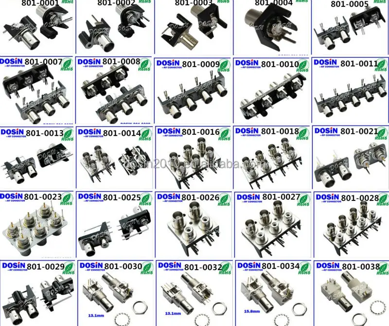 Bnc Jack Bulkhead Panel Bnc Female Isolated Ground Connector - Buy Bnc ...