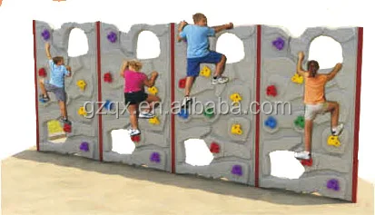 Kindergarten Plastic Kids Rock Climbing Wall(qx-11073b)/kids Indoor ...
