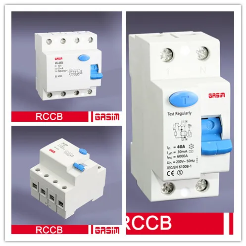 High Quality RCD RCBO Electrical Switch MCБ RCCB 2P 32A 50A 63A