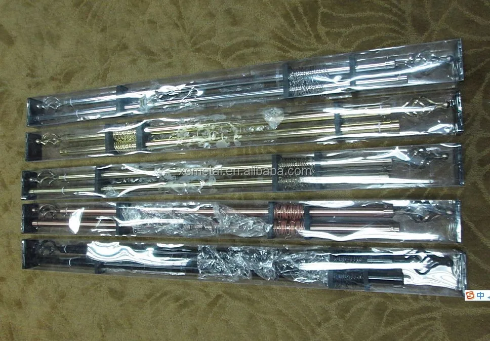 Double Gold Traverse Rod H Rail Rod Match Gold Ceiling Mount| Alibaba.com