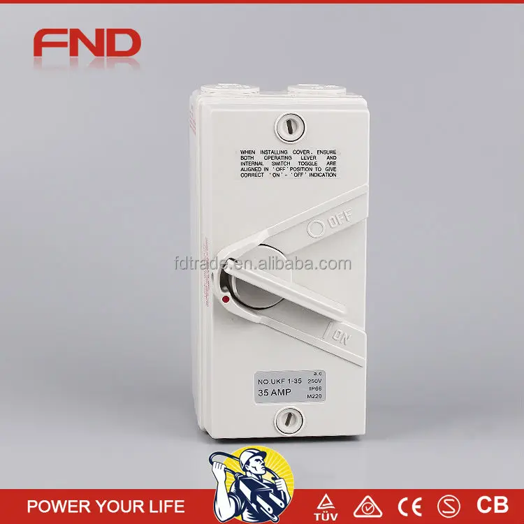 Fnd Ip66 Ukf Waterproof Isolator Switches Weatherproof Isolating Disconnector - Buy Waterproof ...