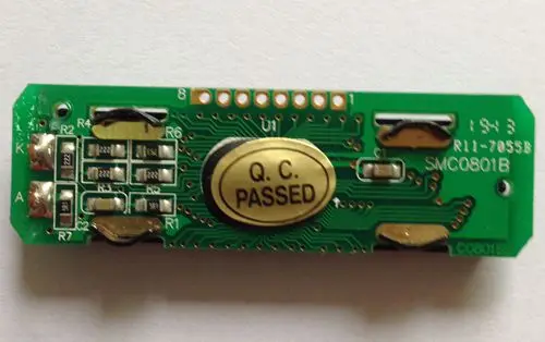 8x1 Monochrome Single Line Character Lcd Display Module With Blue ...